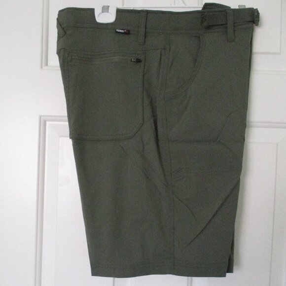 Gerry Weber | Shorts | Gerry Mens Flat Front Olive Green Stretch Cargo ...